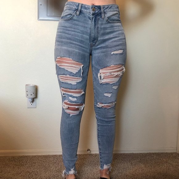 American Eagle Outfitters | Jeans | American Eagle Light Wash High ...